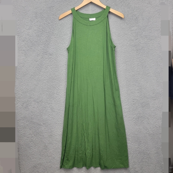 J. Jill | Dresses | J Jill Olive Green M Stretch Slub Jersey Knit High ...